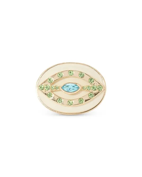 Ramy Brook Saruti Crystal Evil Eye Cocktail Ring - No Color