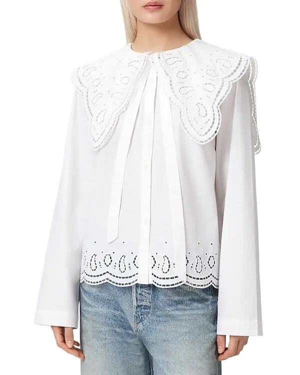 ALLSAINTS Marie Shirt - Optic White