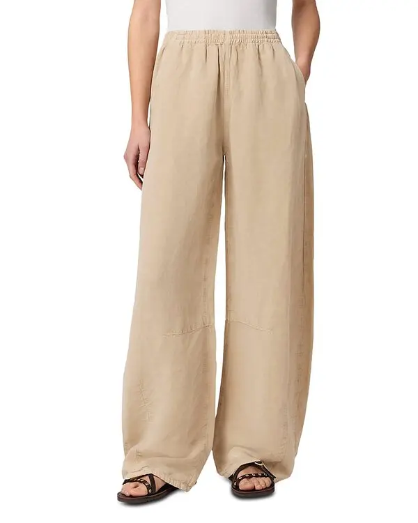ALLSAINTS Jett Pull On Wide Leg Pants - Sand Brown