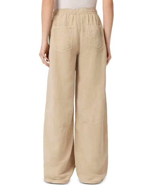ALLSAINTS Jett Pull On Wide Leg Pants - Sand Brown