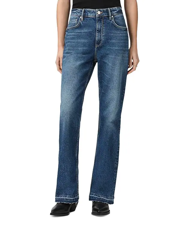 ALLSAINTS Fable High-rise Bootcut Jeans - Mid Indigo