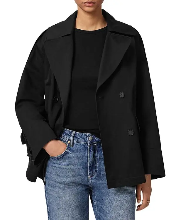ALLSAINTS Connie Trench Coat - Black