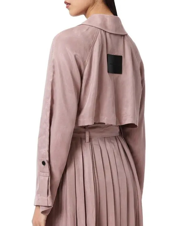 ALLSAINTS Lizie Trench Coat - Shadow Pink
