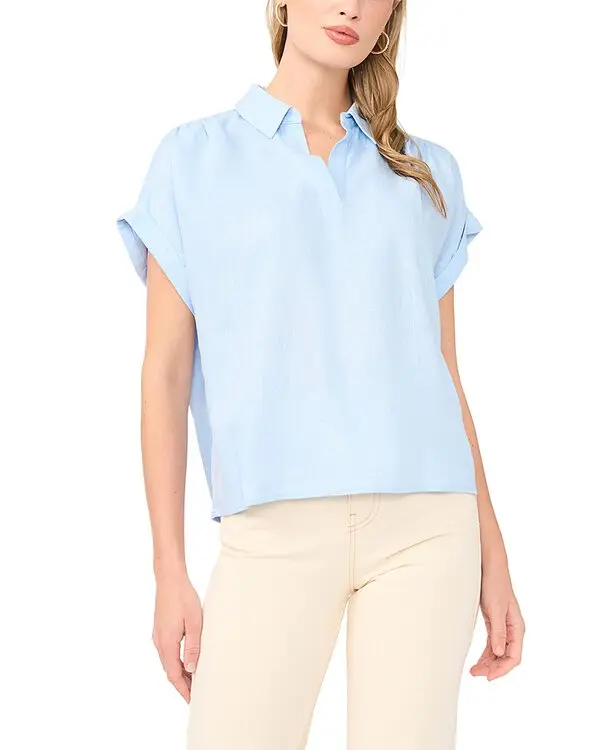 1.State Collared Top