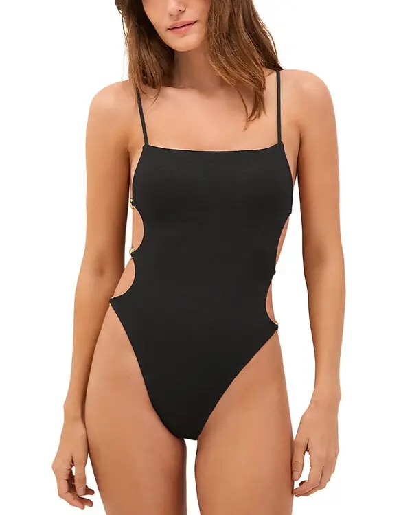 VIX PAULA HERMANNY Fernanda Nell One Piece Swimsuit - Firenze Black