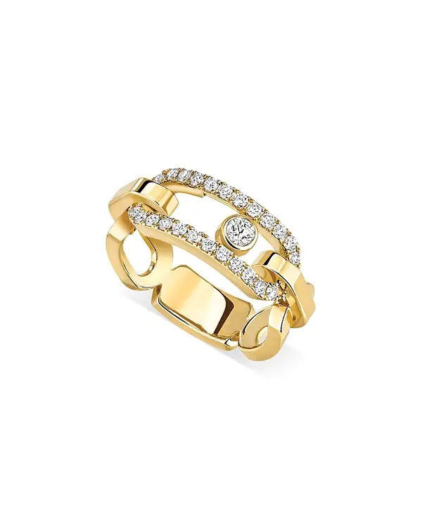 Messika Move Link Diamond Ring - Yellow Gold