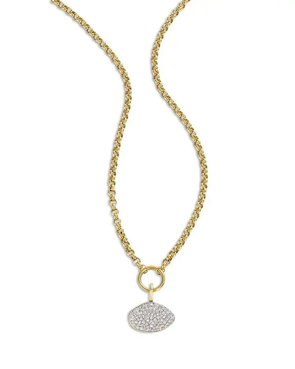 BY PARIAH 14k Yellow Diamond Cluster Collector Necklace, 17.7 - Gold