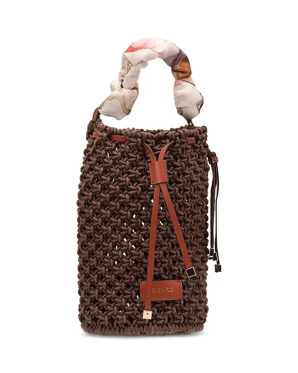 Farm Rio Medium Macrame Shoulder Bag