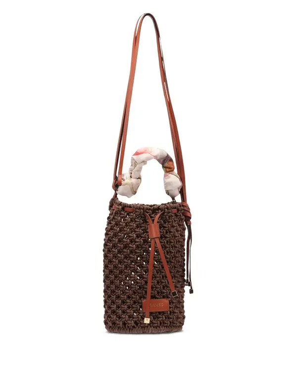 Farm Rio Medium Macrame Shoulder Bag