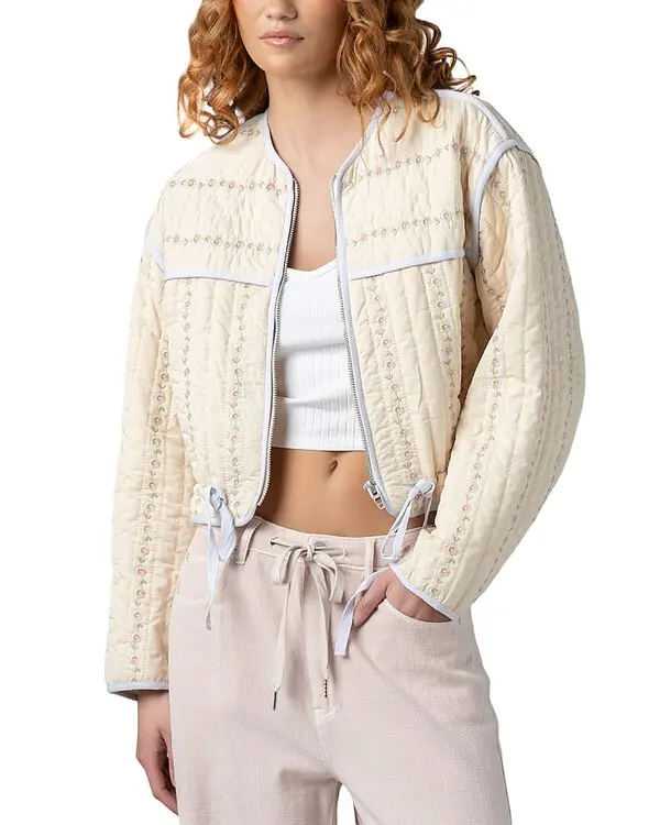 Blanknyc Embroidered Quilted Jacket - Feeling Pretty