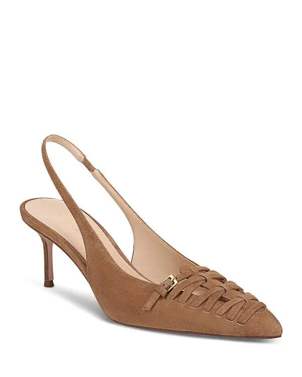 Veronica Beard Rashida Slingback Pumps - Chestnut