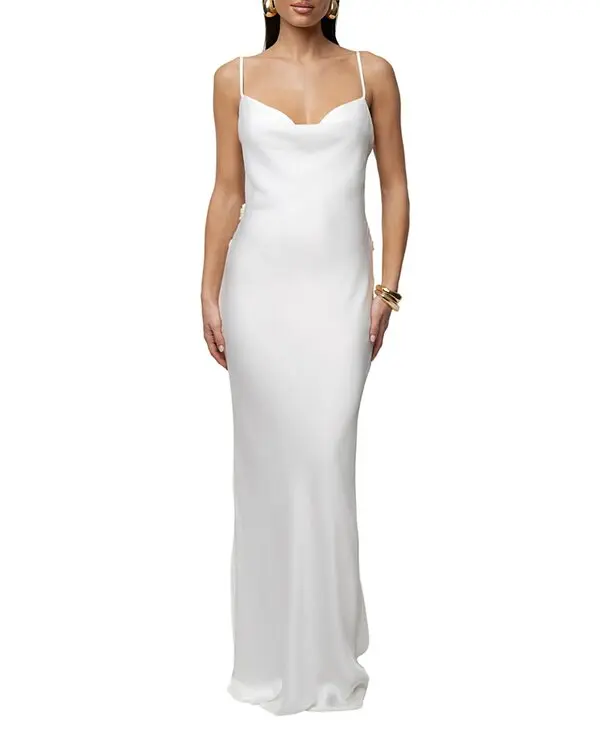 JLUXLABEL Down The Aisle Satin Gown - Ivory