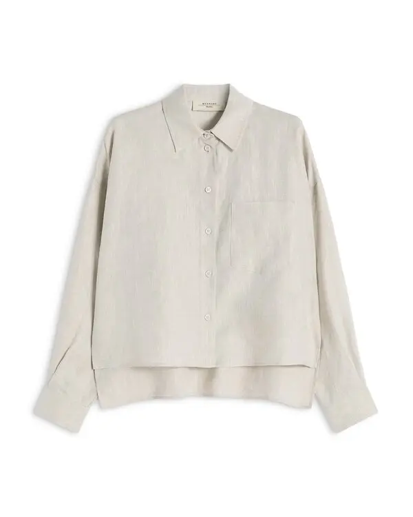 Max Mara Linen Canvas Shirt Jacket - Ecru
