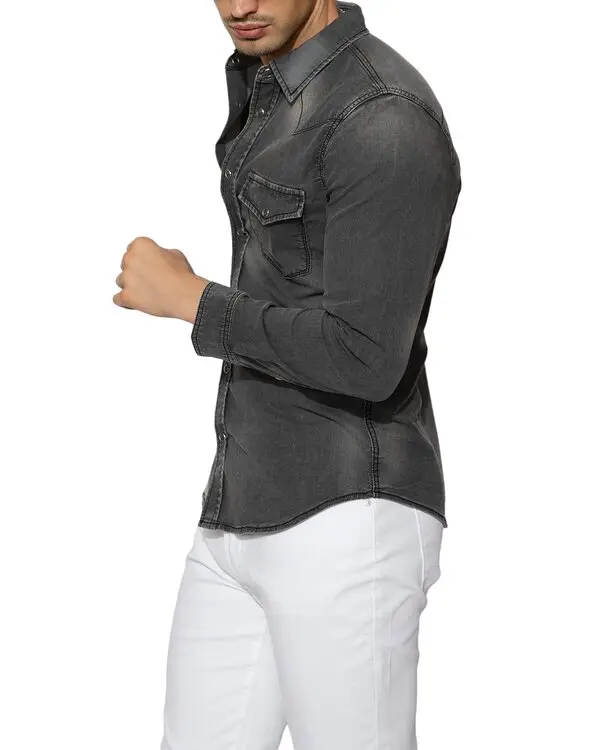 Monfrère Eastwood Denim Shirt - Smokescreen