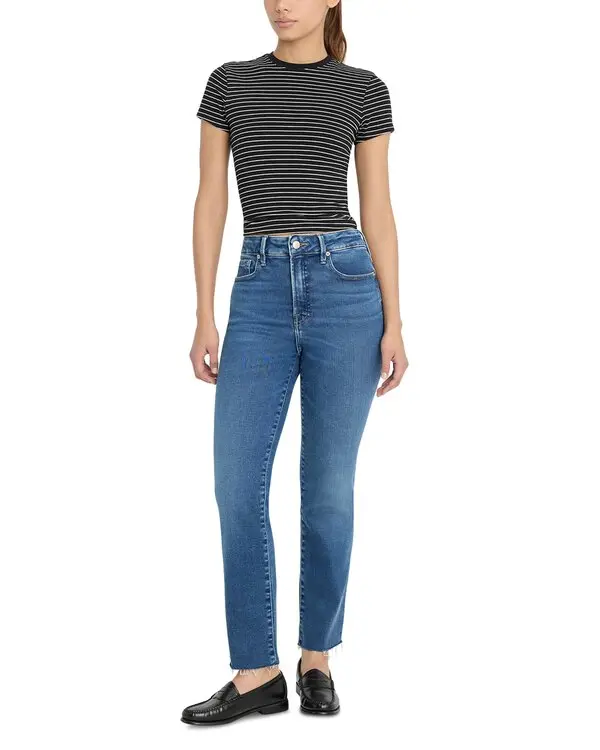 Good American Good Legs Straight Jeans