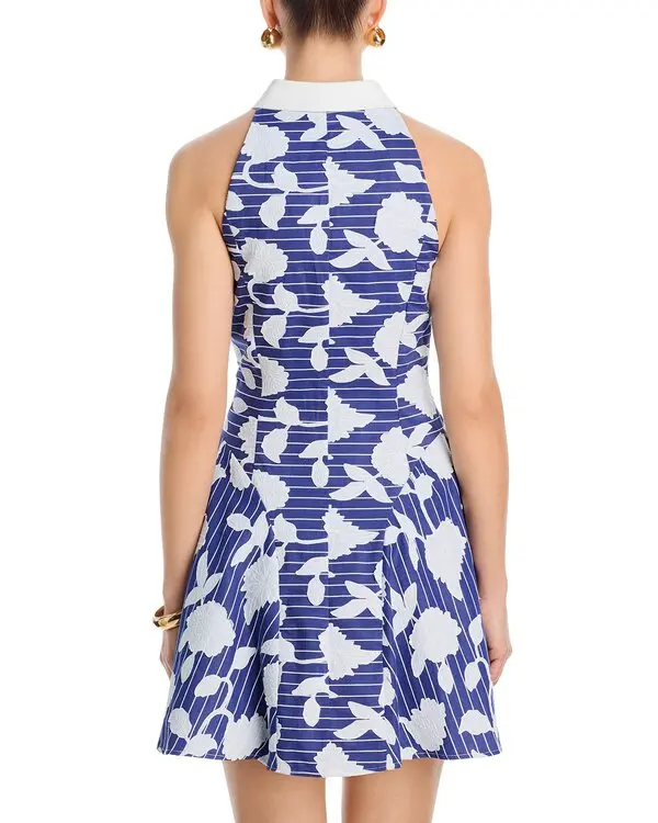 MILLY Maxine Mini Dress - Blue/white