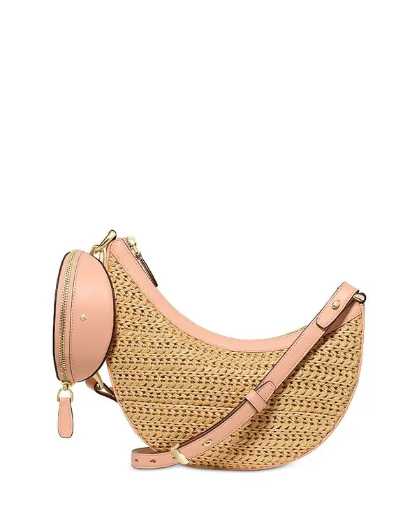Kate Spade New York Duo Woven Crossbody - Light Canteloupe