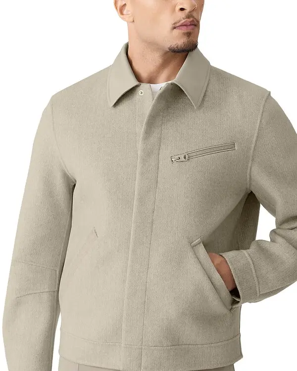Mackage Double-face Wool Workwear Jacket - Taupe Mix