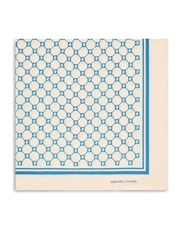 Gerard Darel Danae Square Scarf - Blue