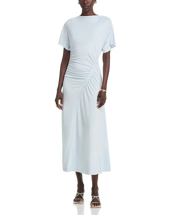 BOSS Ecaren Ruched Dress - Pale Lagoon