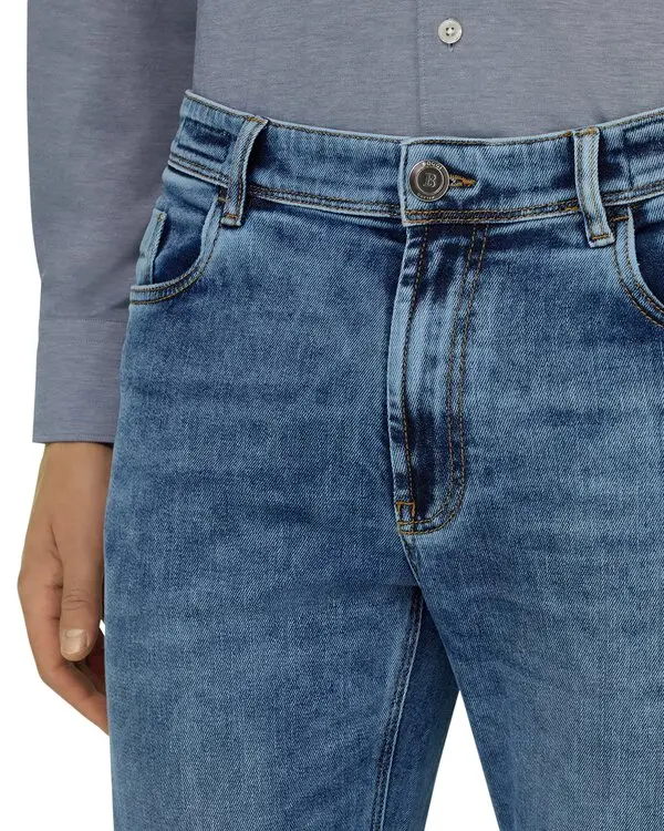 Boggi Milano Regular Fit Jeans - Medium Blue
