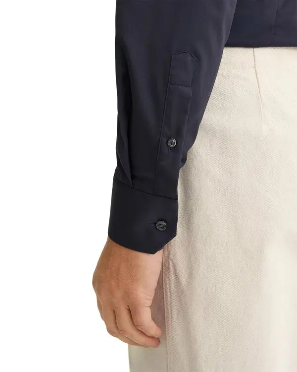 Eton Slim Fit Solid Signature Twill Shirt - Navy
