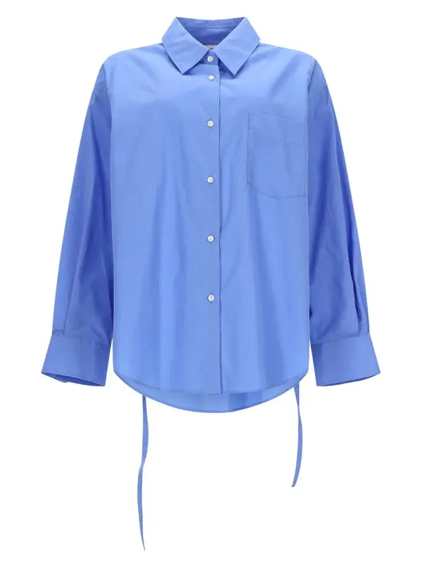 Aspesi Lace-up Shirt - Azure