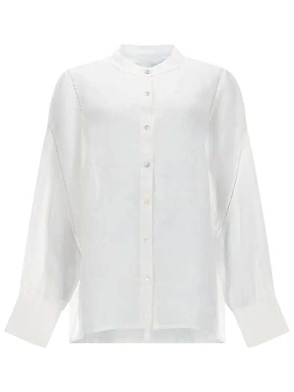120% Lino Linen Shirt - White