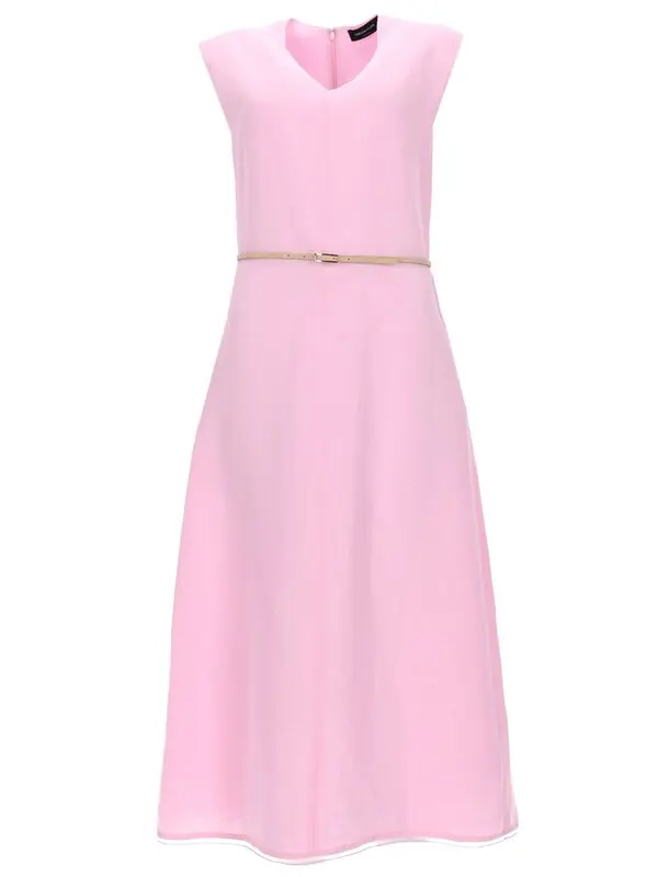 Fabiana Filippi Viscose Midi Dress - Pink