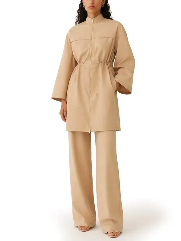 Fabiana Filippi Zip-up Trench Coat