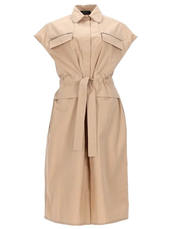 Fabiana Filippi Sleeveless Dress With Belt