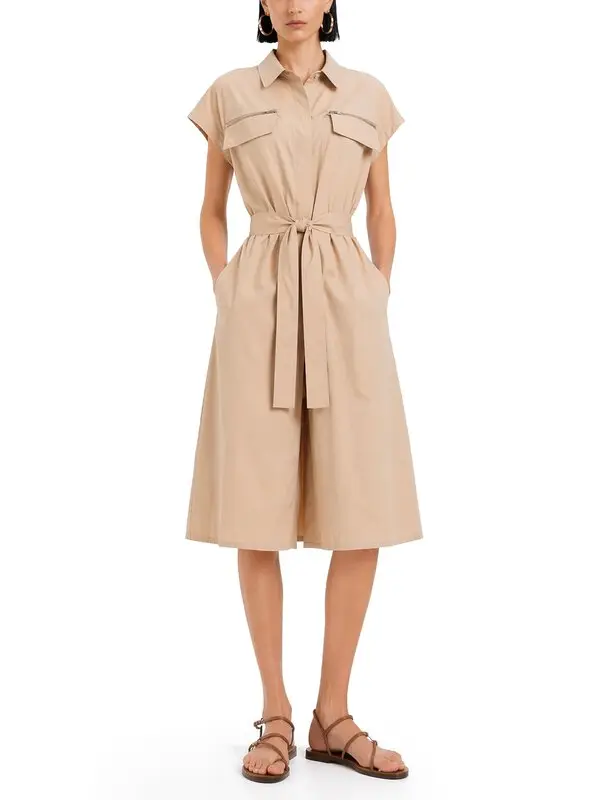 Fabiana Filippi Sleeveless Dress With Belt