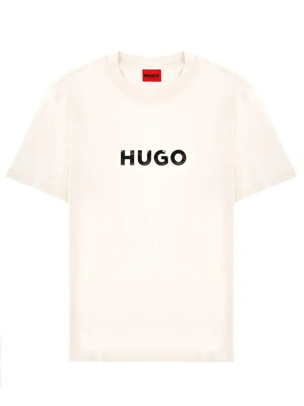 Hugo T-shirt "dumeo" Con Logo - Powder