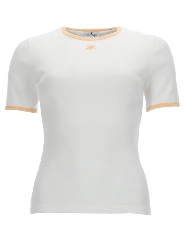 COURREGES Logo T-shirt - White