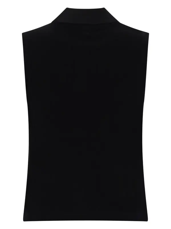 Saint Laurent Sleeveless Polo Top