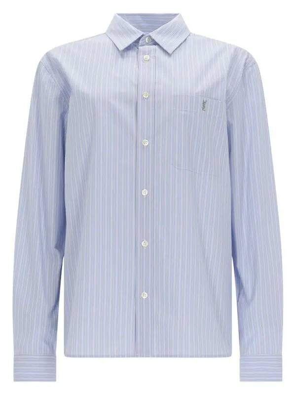 Saint Laurent Camicia "cassandre - Baby Blue
