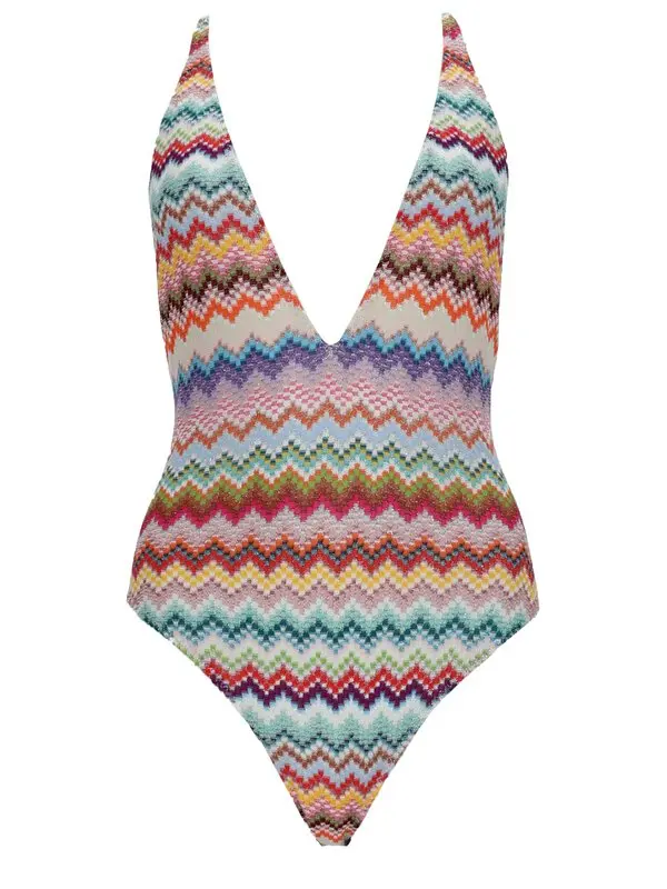 Missoni Viscose Lamé Swimsuit - Multicolour