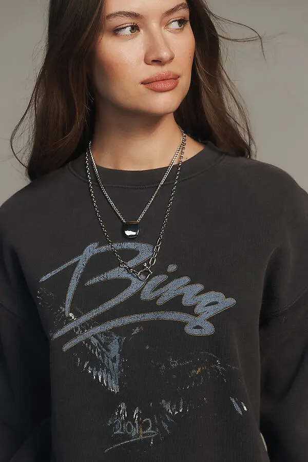 ANINE BING Spencer Sweatshirt - Washed Black