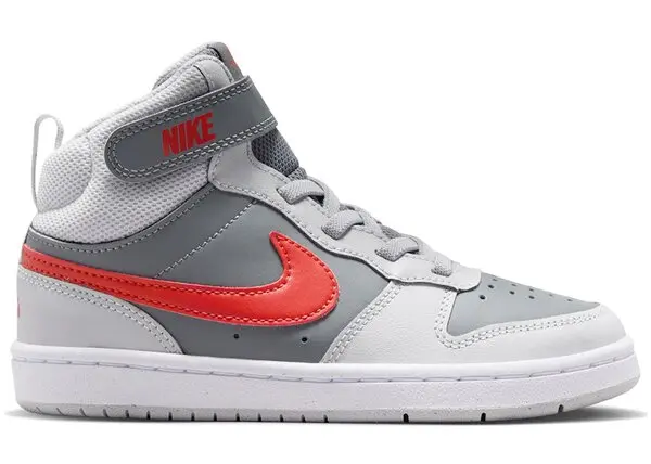 Nike Court Borough Mid 2 High-top Sneakers - Smoke Grey/grey Fog/white