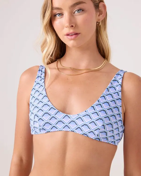 Roxy Golden Glow Reversible Scoop Bikini Top
