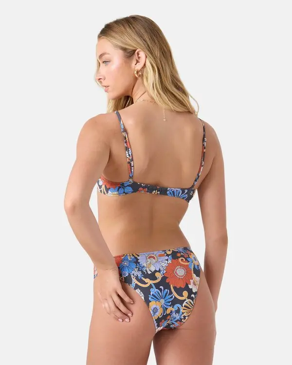 Roxy Soul Flower Smocked Demi Underwire Bikini Top
