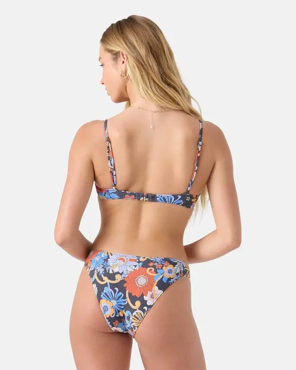 Roxy Soul Flower Smocked Demi Underwire Bikini Top