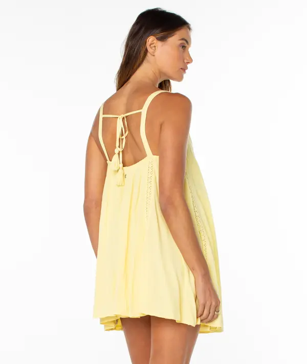 Roxy Sunswept Mini Dress - Popcorn Solid