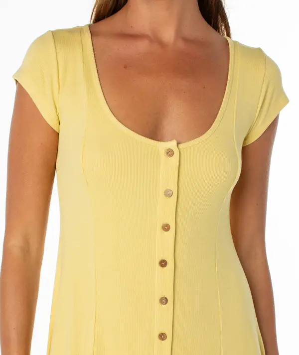 Roxy Sea Breeze Mini Dress - Raffia Solid