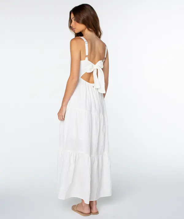 Roxy Clearwater Maxi Dress - Cloud Dancer Solid