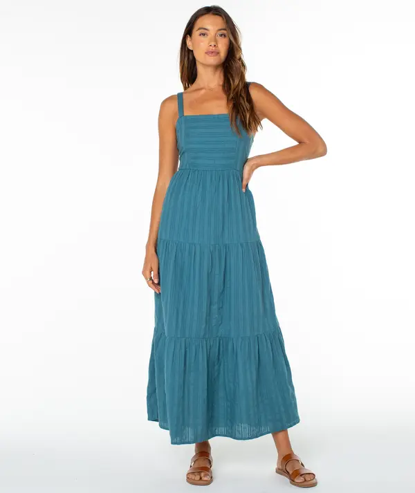 Roxy Clearwater Maxi Dress - Dragonfly Solid