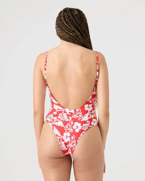 Roxy Days Of Summer Low Back One Piece Swimsuit
