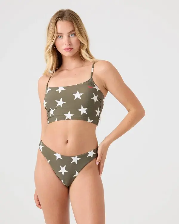 Roxy Star Daze Scoop Moderate Bikini Bottom