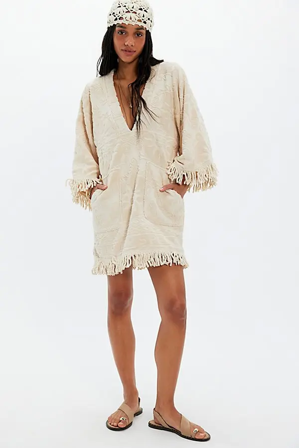 SPELL Fp X Pomel Poncho - Beach Ivory
