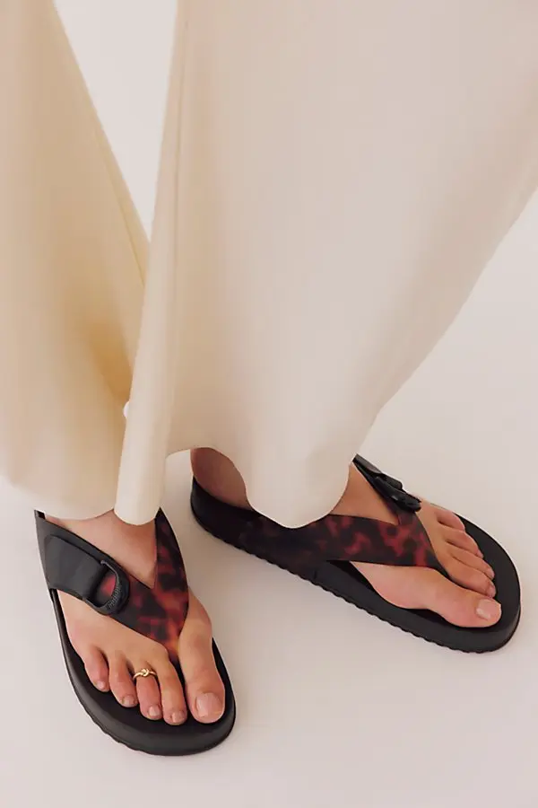 Melissa Cozy Thong Sandals - Black/clear